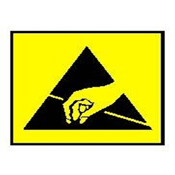 Iteco Etichetta adesiva Simbolo ESD 50 x 50 mm - 1000pz , Cepeitalia